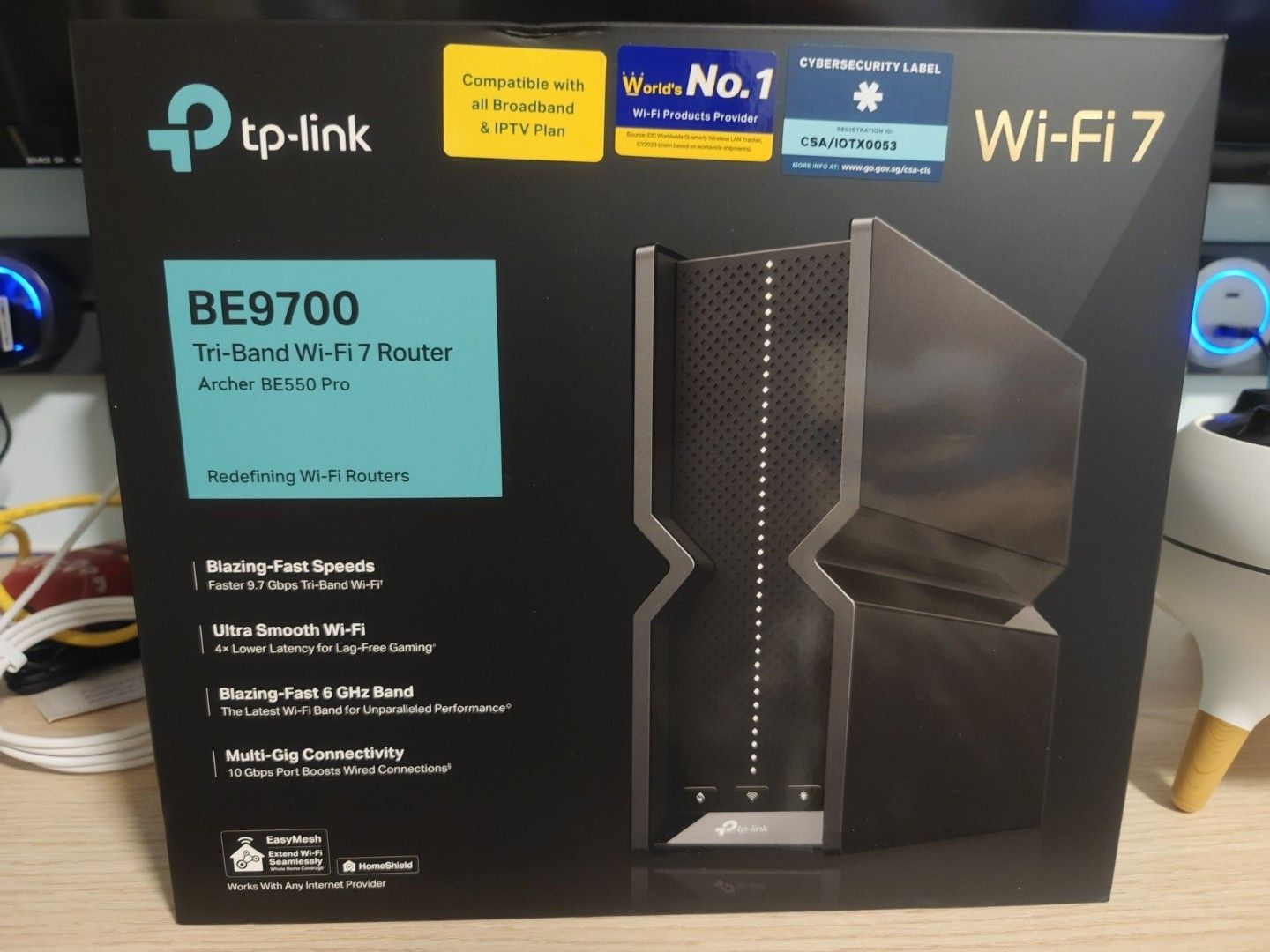 TP-Link BE9700 Tri-Band Wi-Fi 7 Router, Computers & Tech, Parts ...