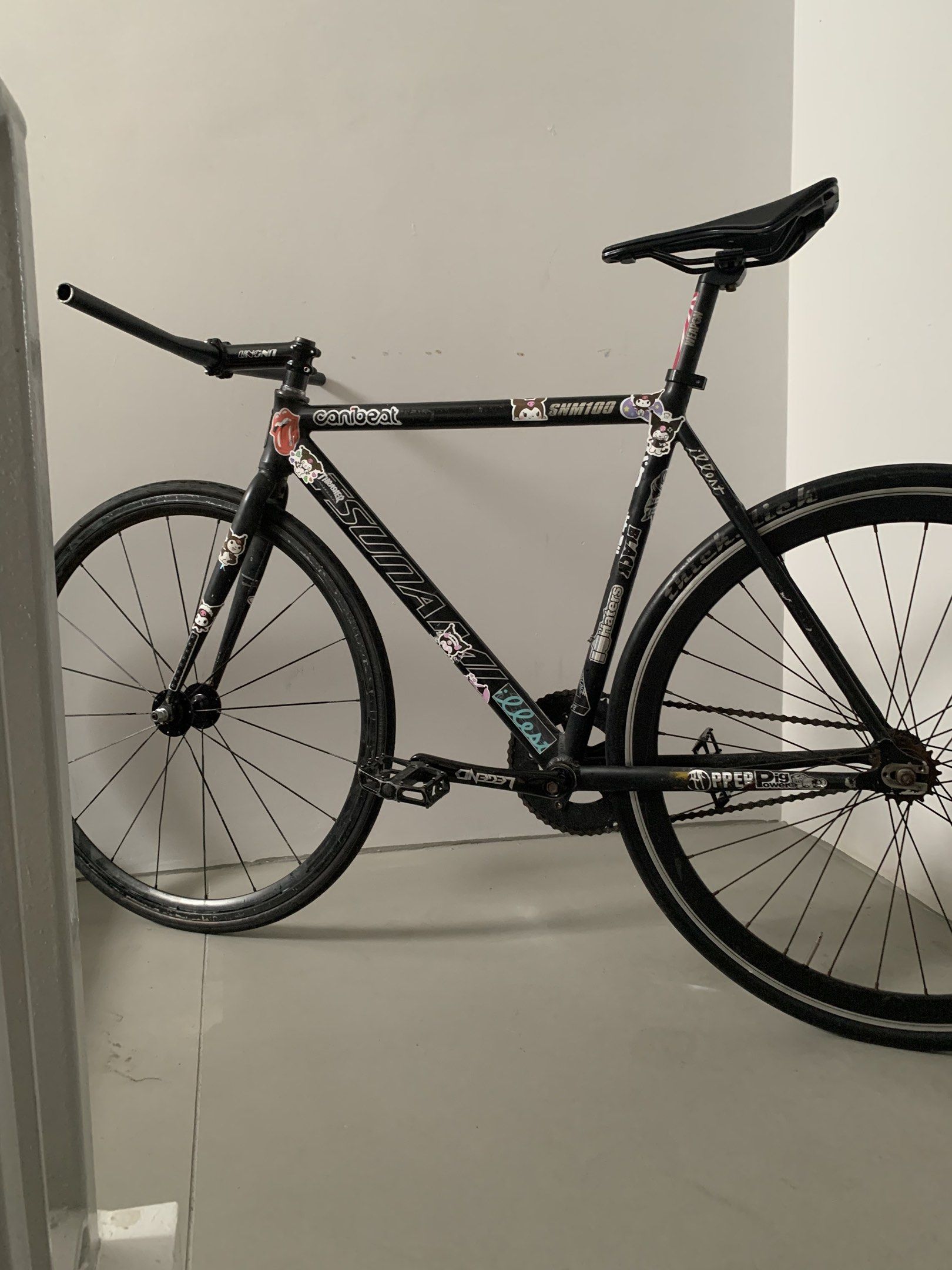 Tsunami Snm100 Fixed Gear Bicycle - Black, Sports Equipment, Bicycles ...