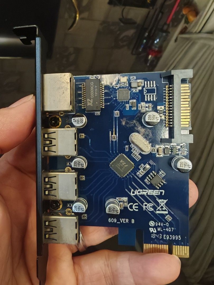 UGREEN 3-Port USB 3.0 PCI Express Card, Computers & Tech, Parts ...
