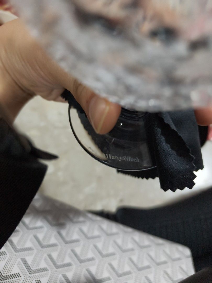 Villeroy & Boch Diamond Cut Wine Glass, Furniture & Home Living ...