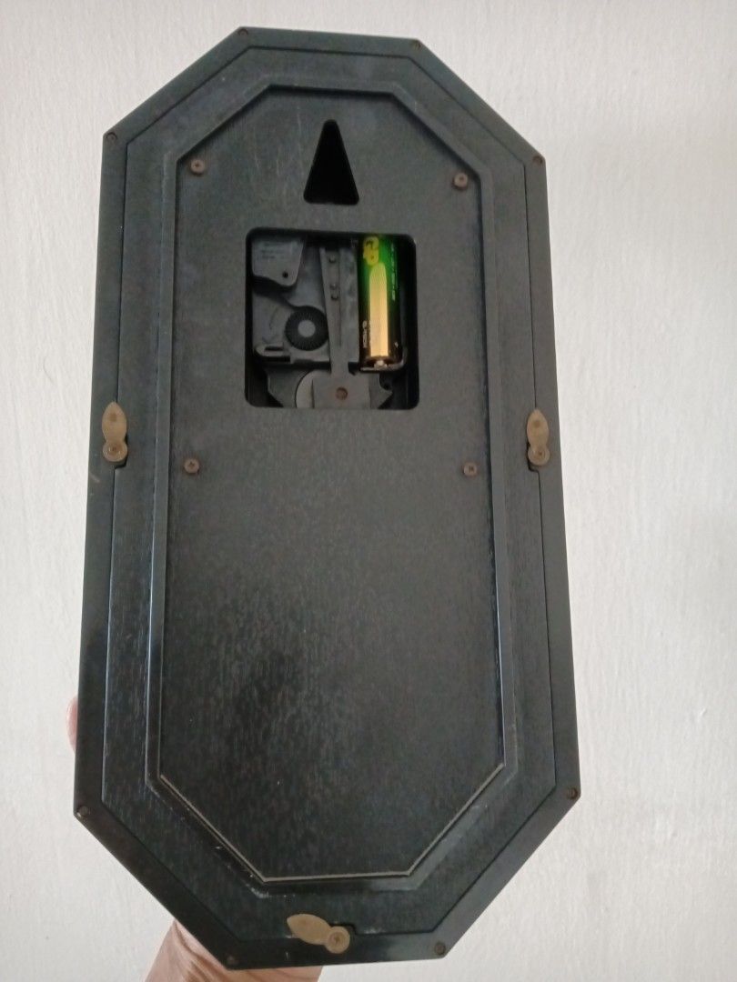 Vintage Amber Wall Clock, Furniture & Home Living, Home Decor ...