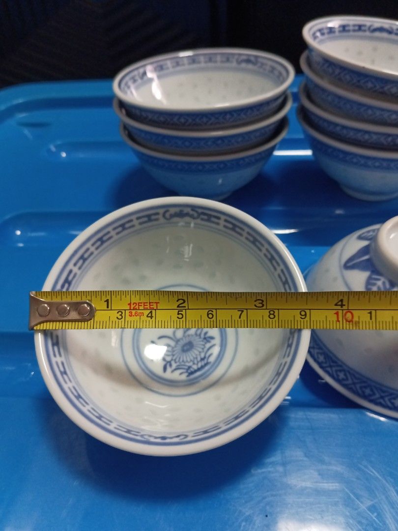 Vintage Chinese Rice Bowls - Set of 9, Furniture & Home Living ...