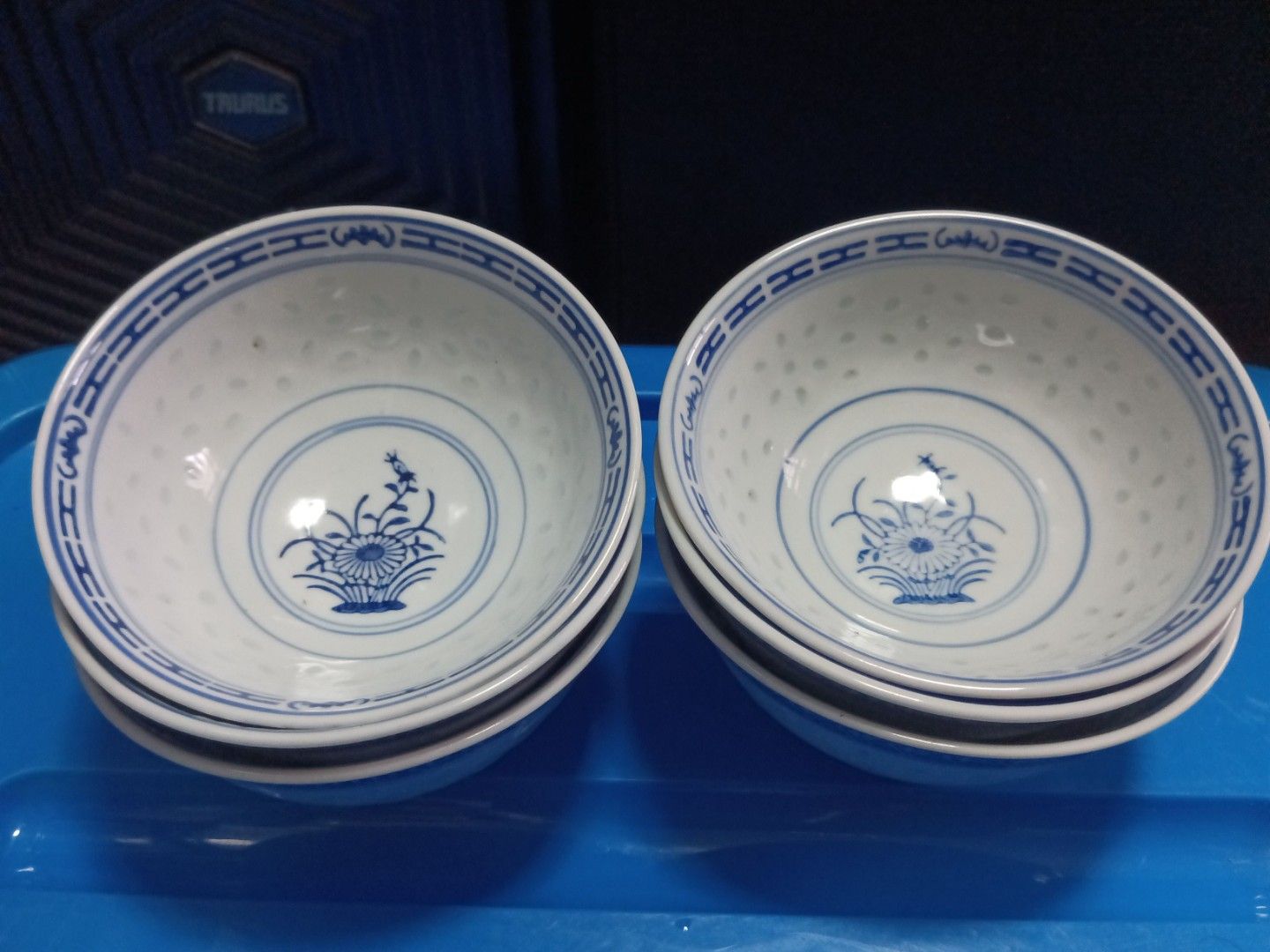 Vintage Chinese Rice Bowls - Set of 6, Furniture & Home Living ...