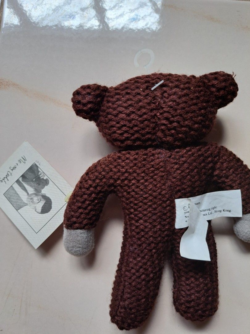 Vintage Original Mr Bean 7" Knitted Teddy Bear Retro Plush, Hobbies ...