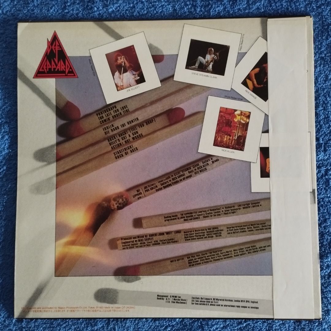 vinyl LP Def Leppard – Pyromania JAPAN ORIGINAL PRESS |📸ACTUAL PHOTOS ...