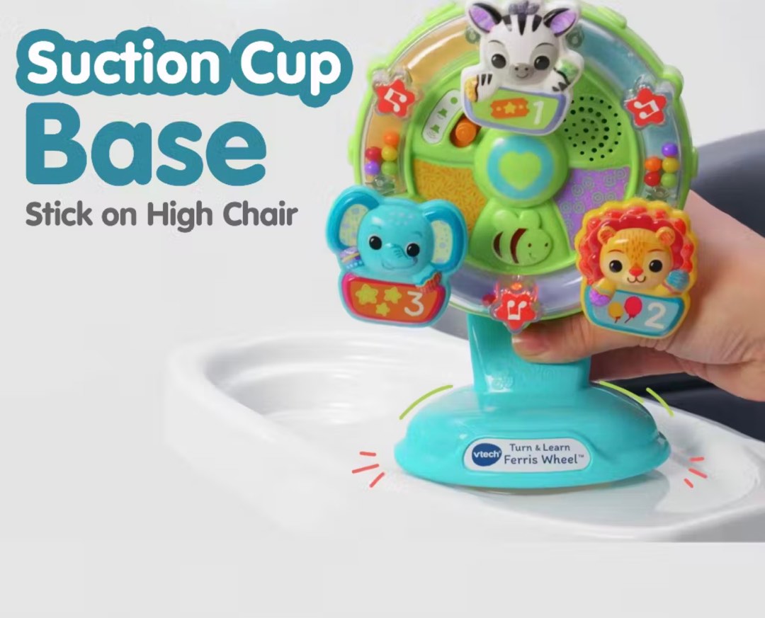 VTech Turn & Learn Ferris Wheel High Chair Toy, Babies & Kids, Infant ...