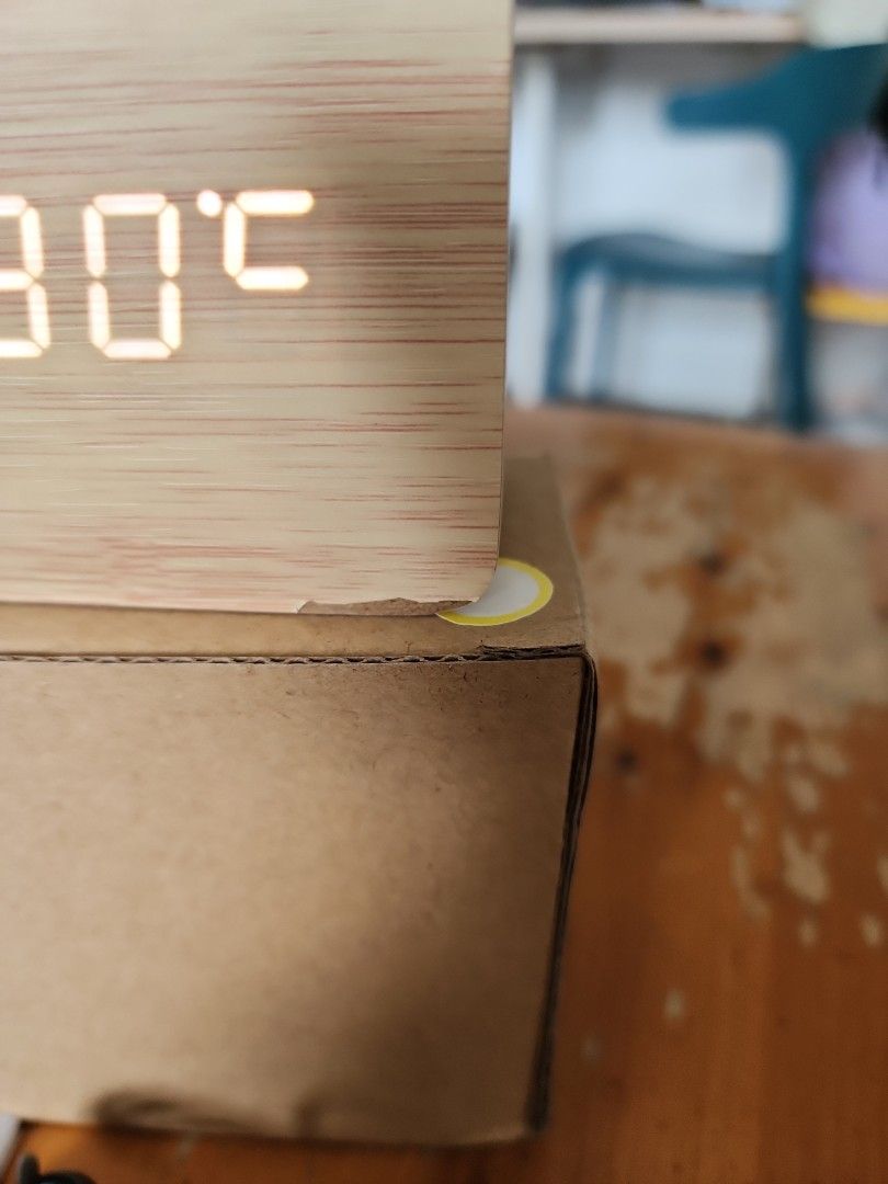 Wooden LED Digital Clock x 2, Furniture & Home Living, Home Decor ...