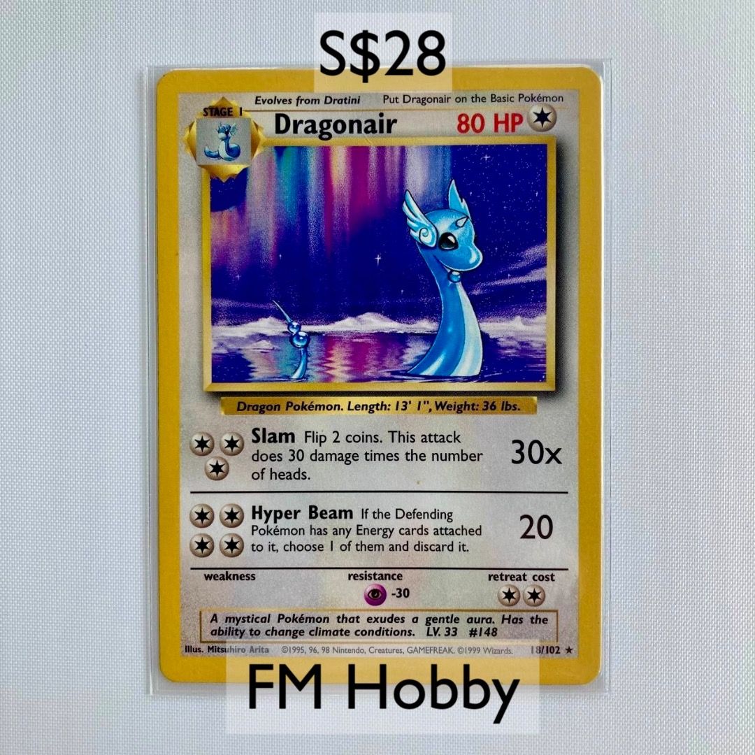 WOTC Pokemon Base Set Rare Single Cards (Non-Foil), Hobbies & Toys ...