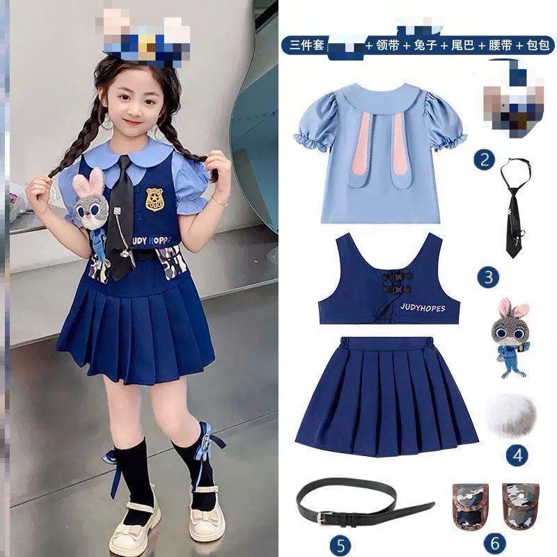 Zootopia Judy Hopps Cosplay Costume Set, Babies & Kids, Babies & Kids ...