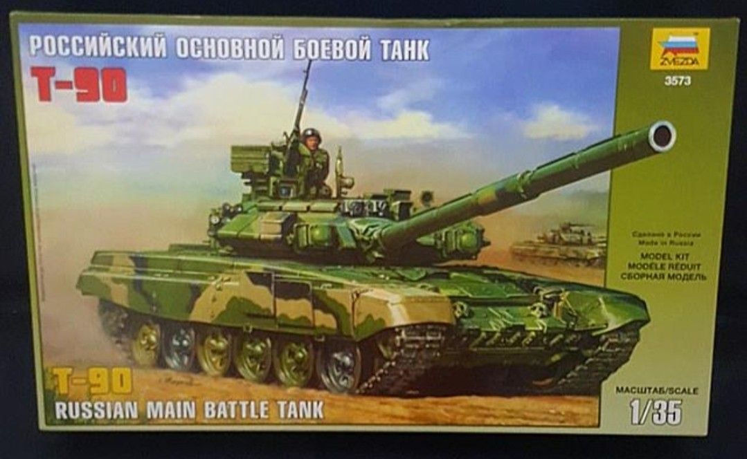 Zvezda T-90 Russian Main Battle Tank Model Kit, Hobbies & Toys, Toys ...