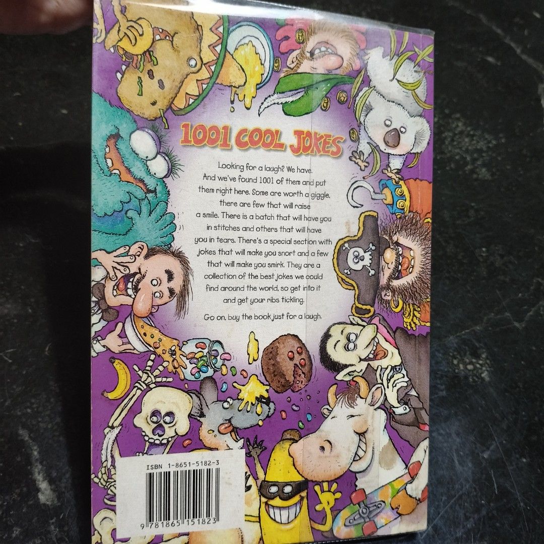 1001 Cool Jokes Book by Glen Singleton, Hobbies & Toys, Books ...