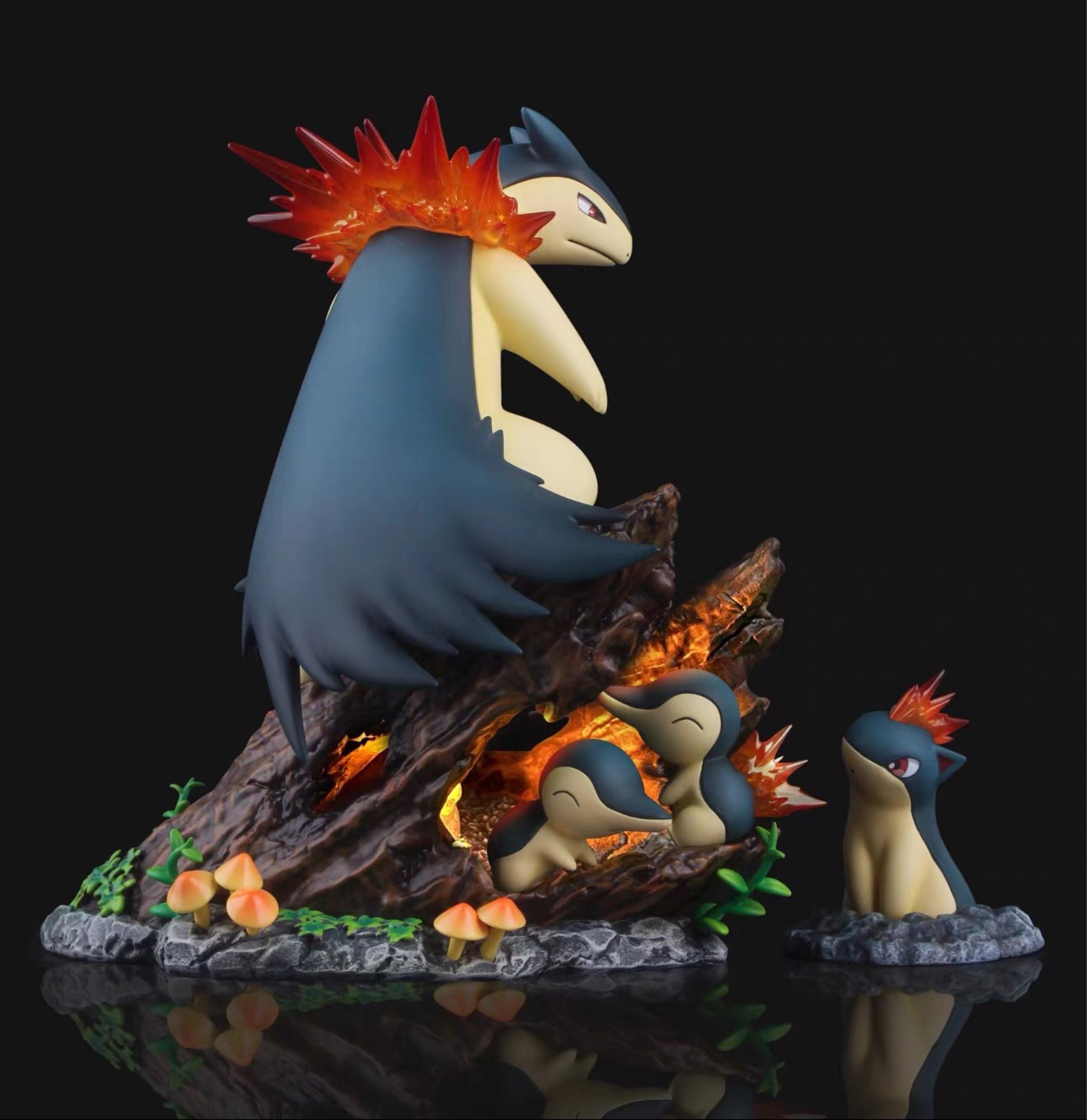 14cm | Pokemon Typhlosion Evolution Family GK Figure Set | BKM Anime ...