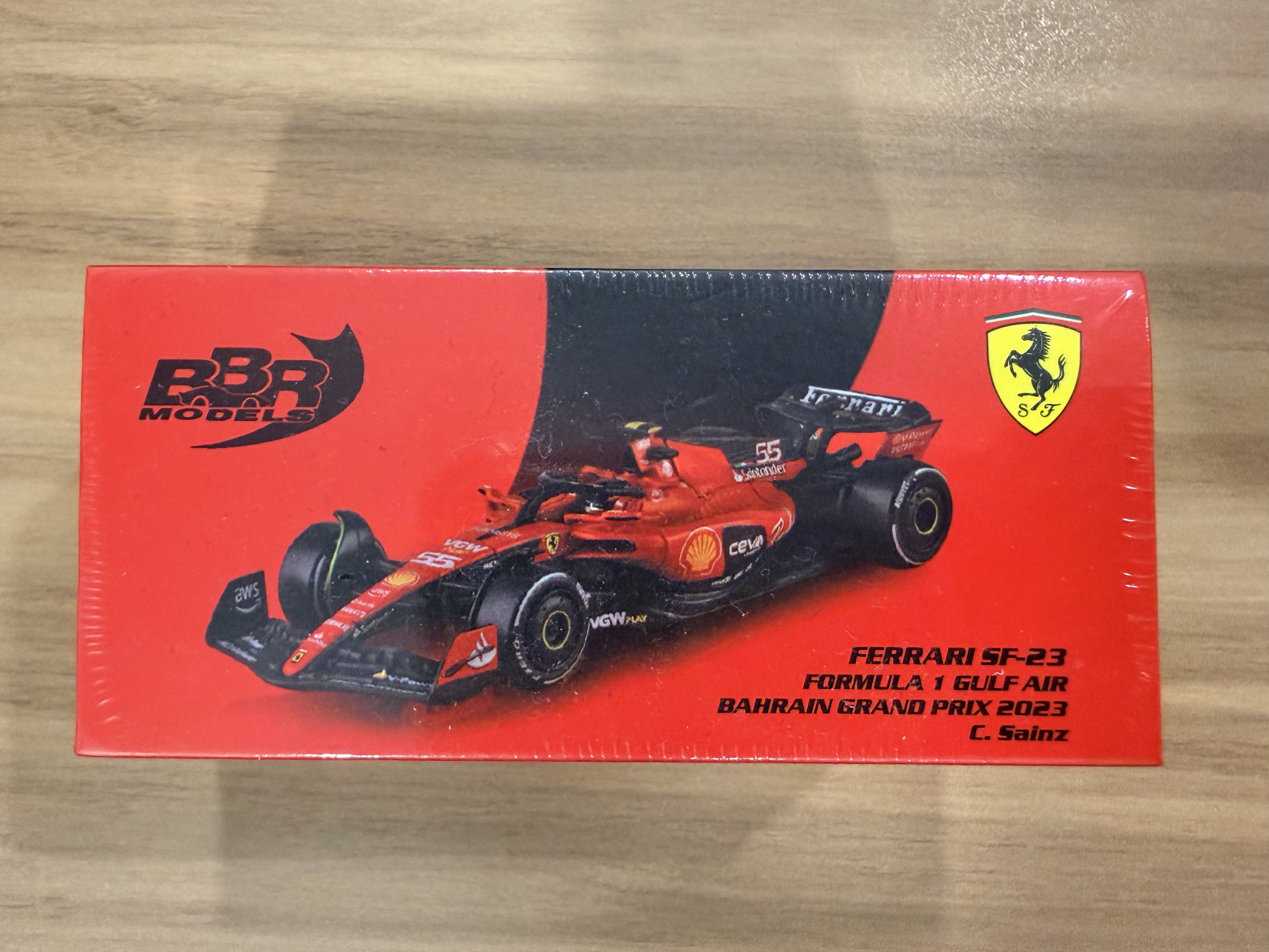 1/64 BBR Models Ferrari SF-23 Formula 1 Gulf Air Bahrain Grand Prix ...