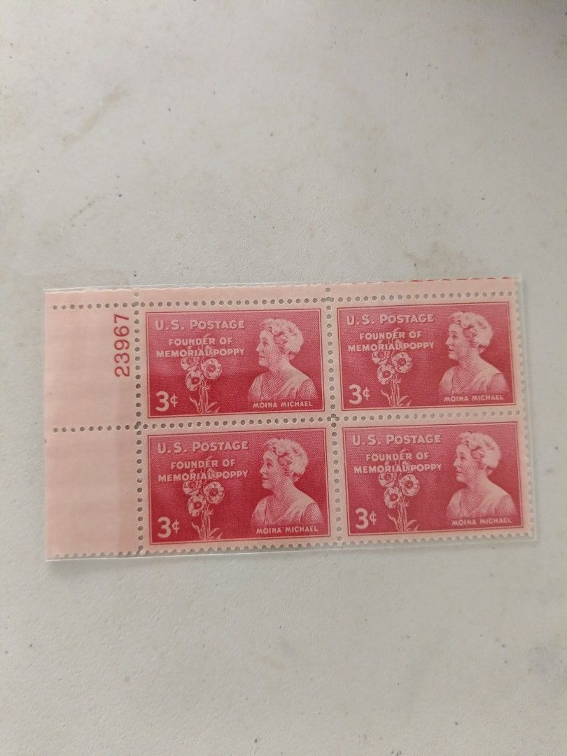 1948 USA stamps Moina Michael, Hobbies & Toys, Memorabilia ...