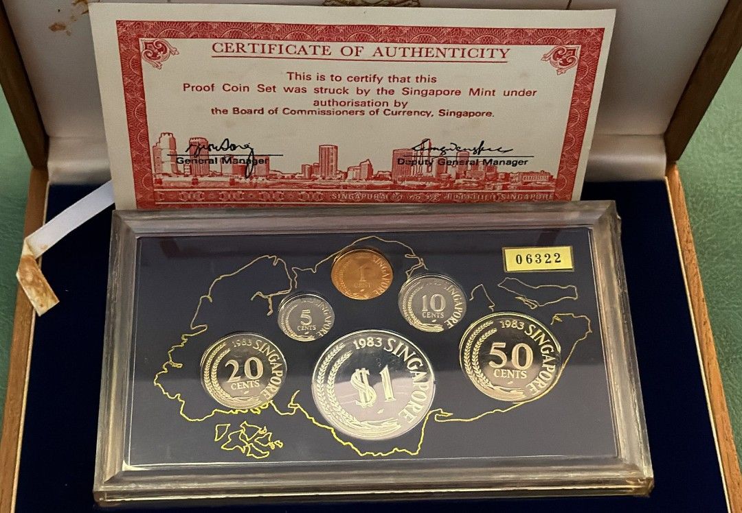 1983 Singapore Proof Coin Set, Hobbies & Toys, Memorabilia ...