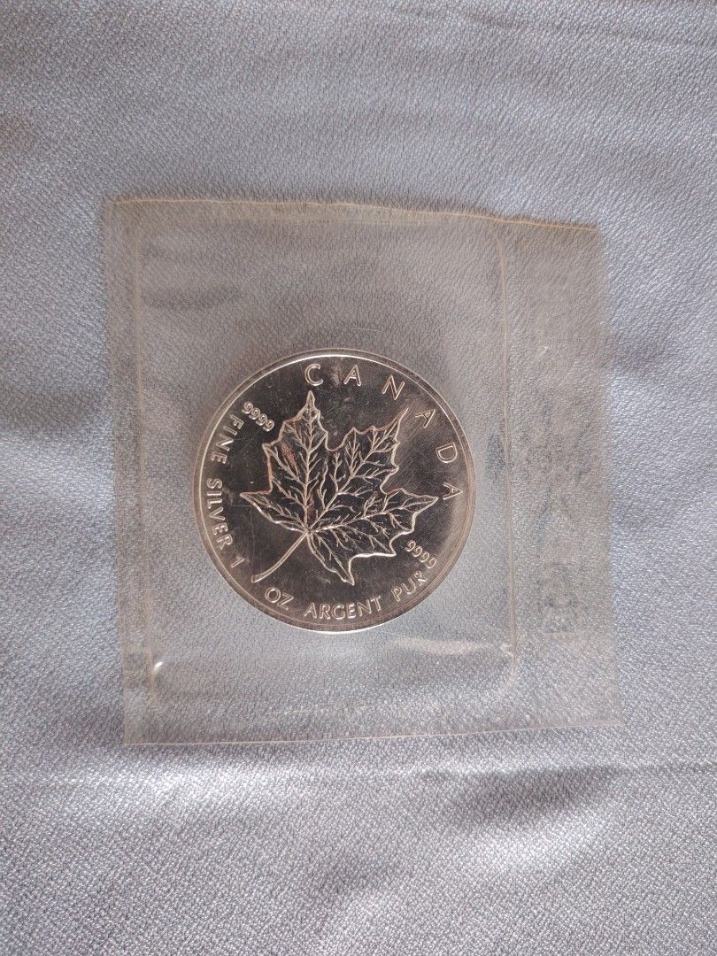 1993 RCM Canadian Silver Maple Leaf 1oz Bullion Coin in Sealed ...