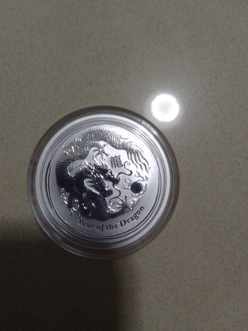 2012 Year of the Dragon 50 Cents Coin, Hobbies & Toys, Memorabilia ...