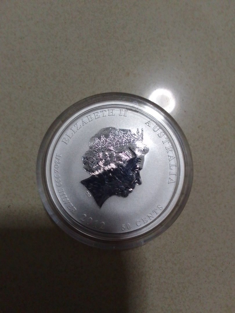 2012 Year of the Dragon 50 Cents Coin, Hobbies & Toys, Memorabilia ...