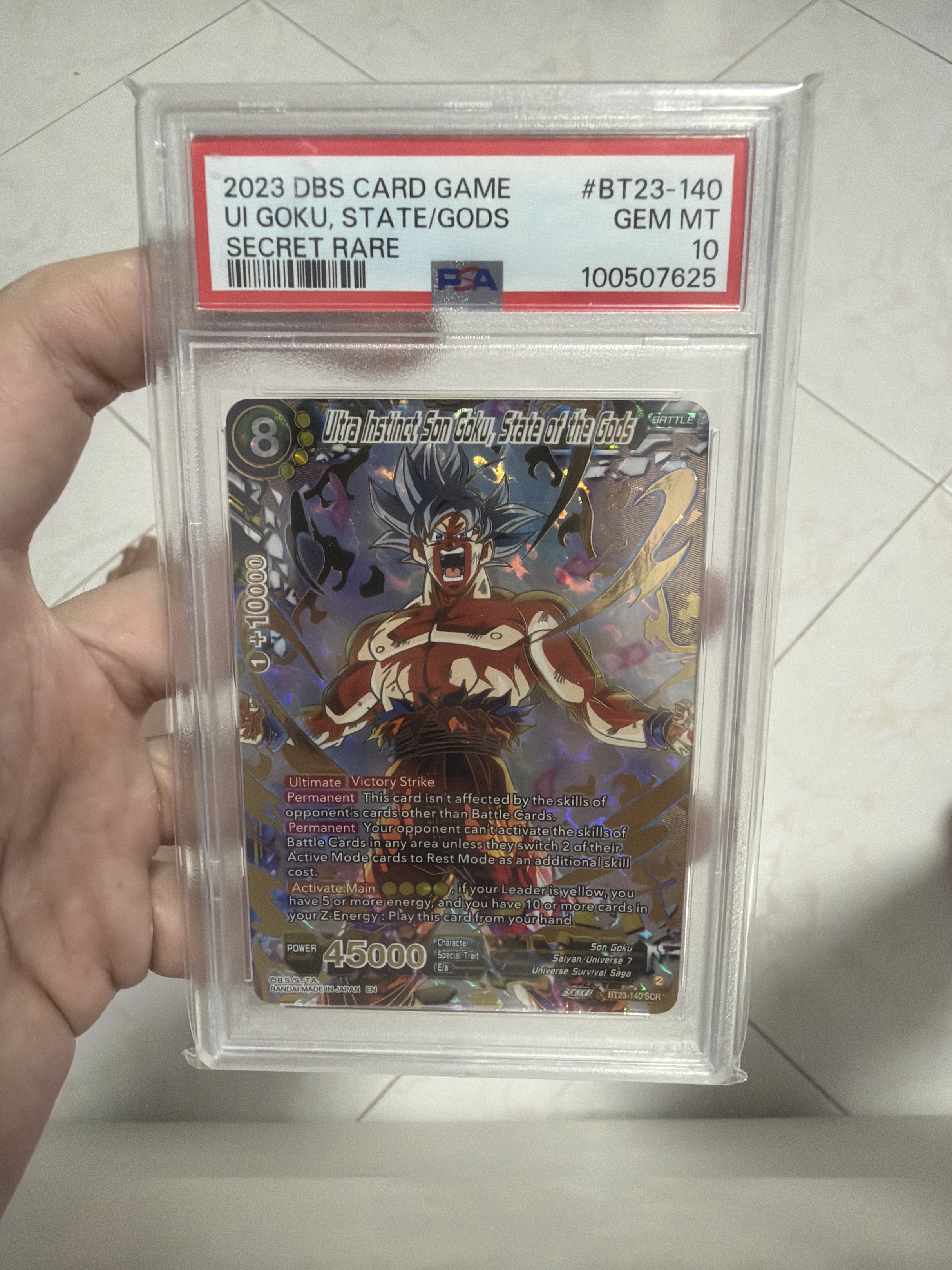 2023 DBS UI Goku State/Gods Secret Rare PSA 10, Hobbies & Toys, Toys ...