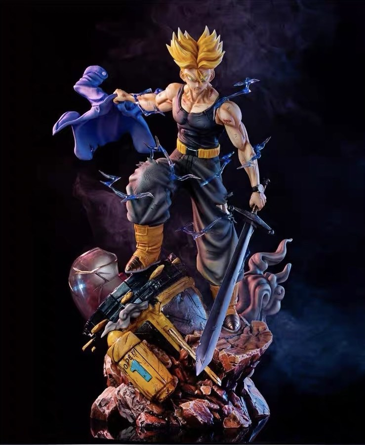 48cm | Dragon Ball Trunks Time Machine Scene GK Figure | Future Trunks ...