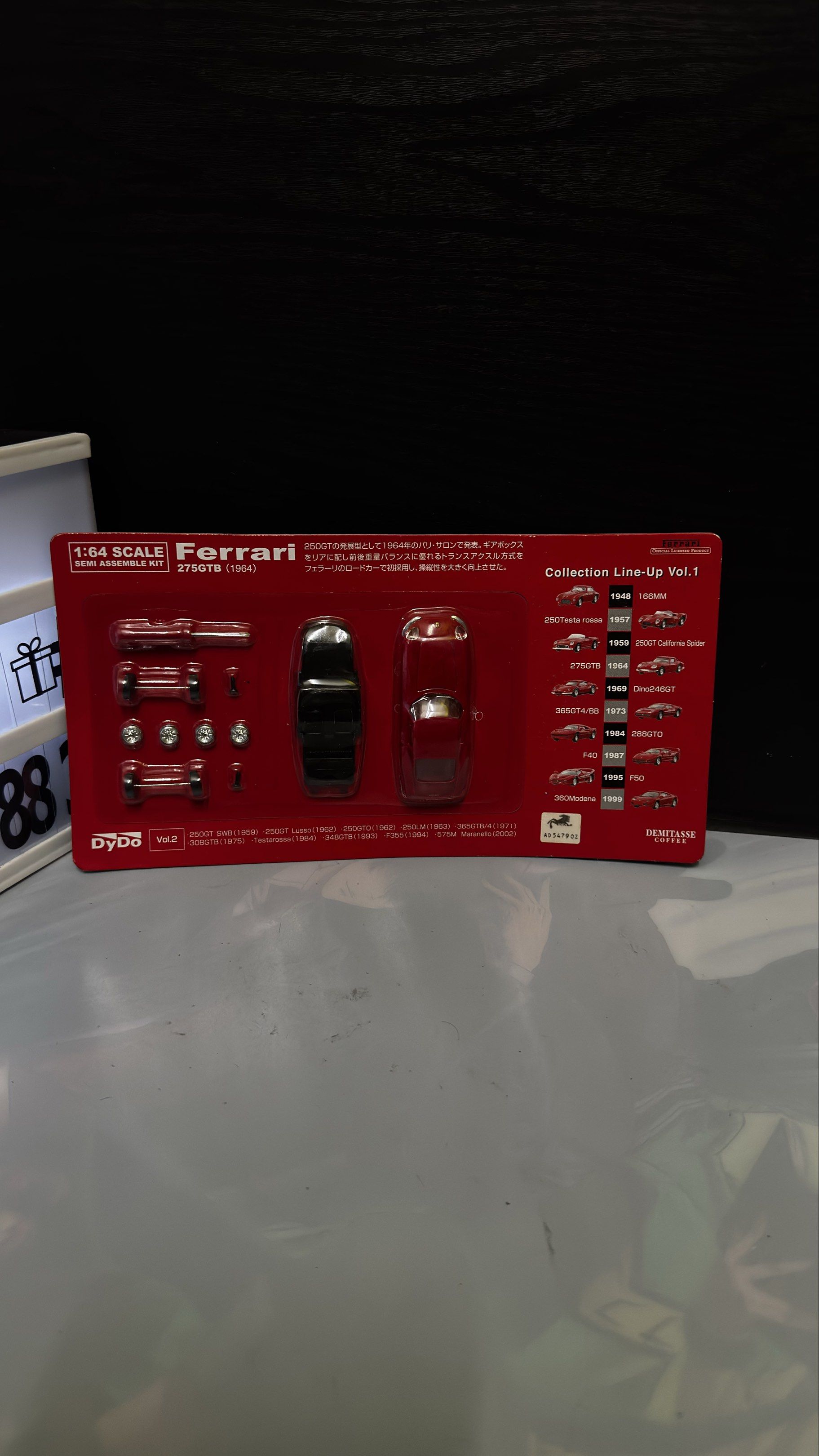 64 scale semi-assemble kit Ferrari 275 GTB (1964) Kyosho x DyDo Line-Up ...