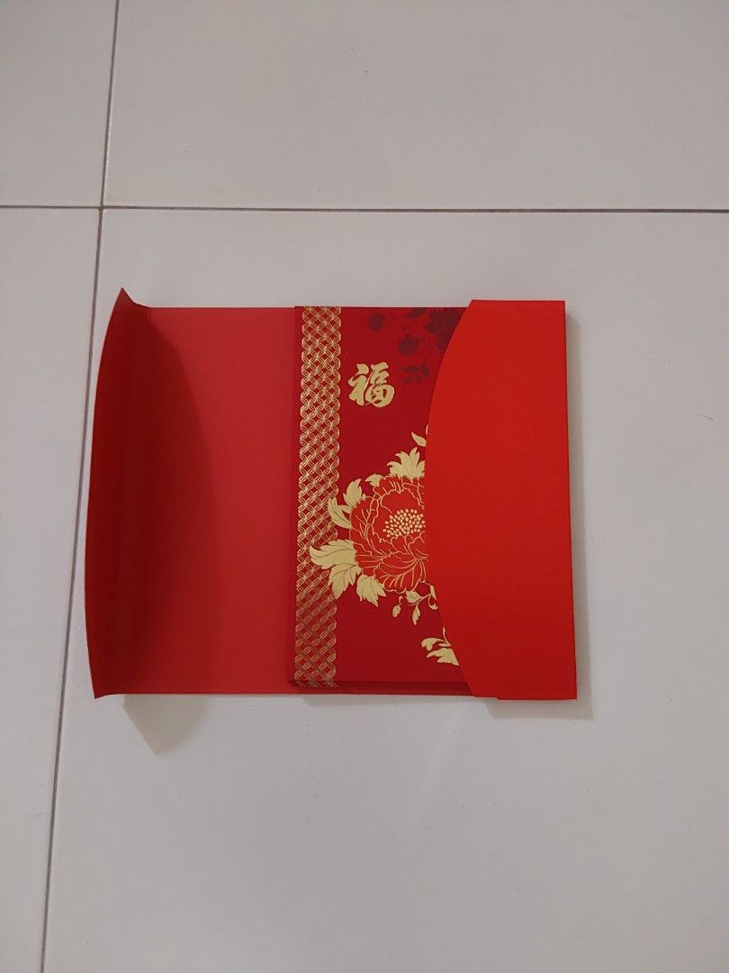 [8 pc with Holder] 2026 Floral Design New Year Ang Bao Red Packets ...