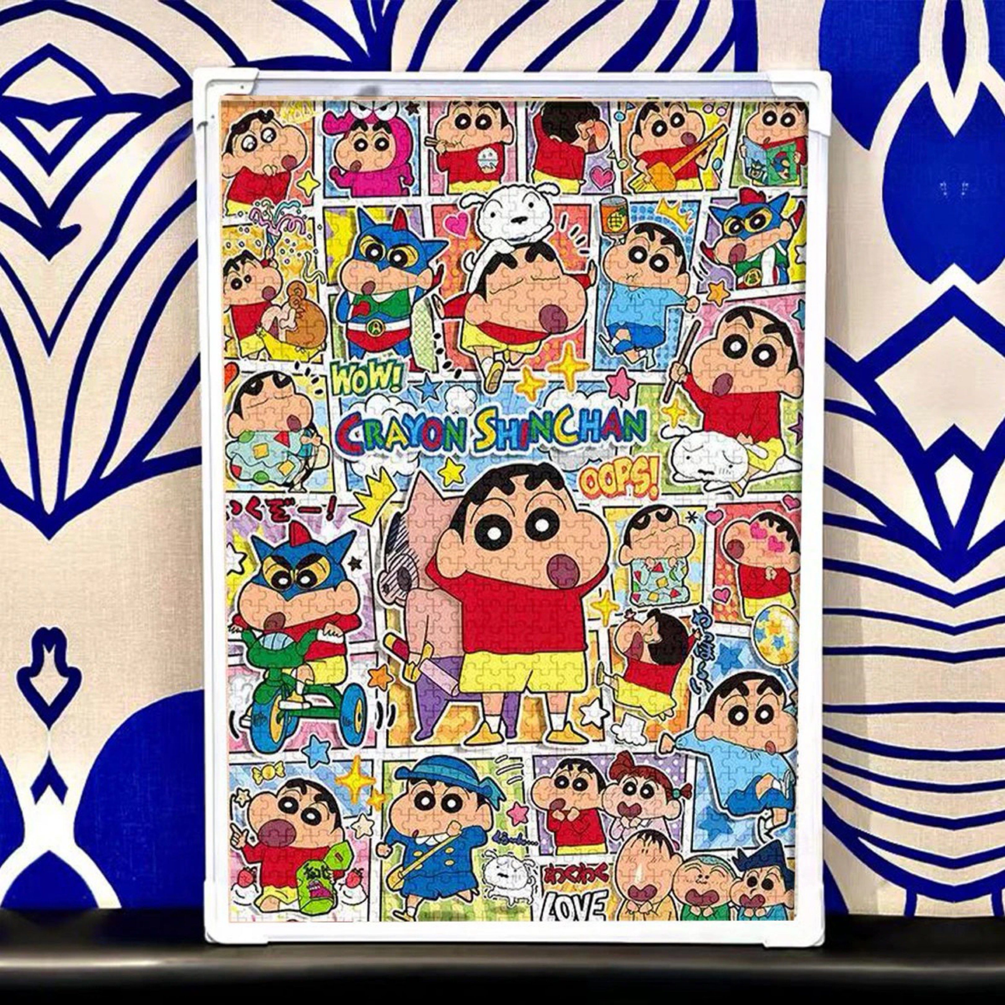 🎉 Crayon Shinchan Colourful Comic Style – 1000pcs Jigsaw Puzzle (Box ...
