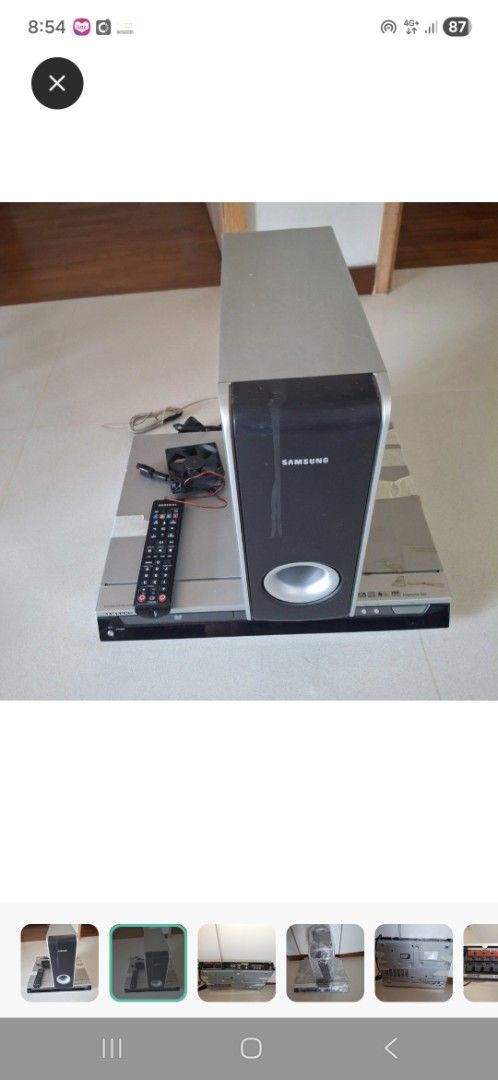 - Samsung home theater system - Built-in DVD player - Includes ...