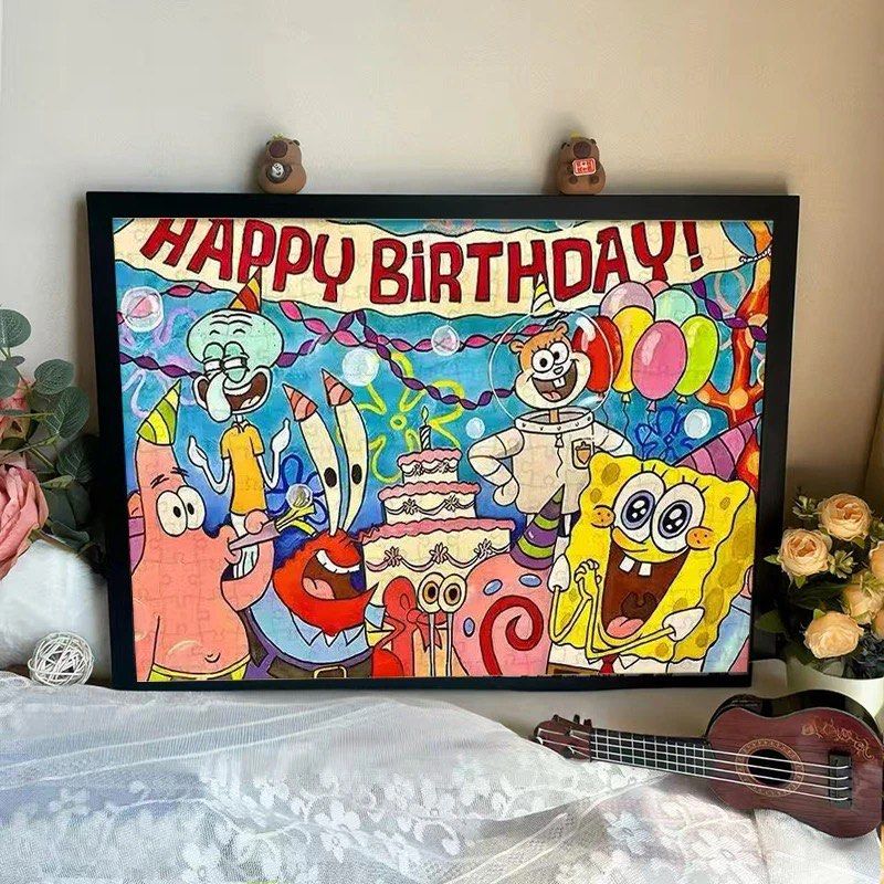 🎉 SpongeBob SquarePants Birthday Party Scene – 1000pcs Jigsaw Puzzle ...