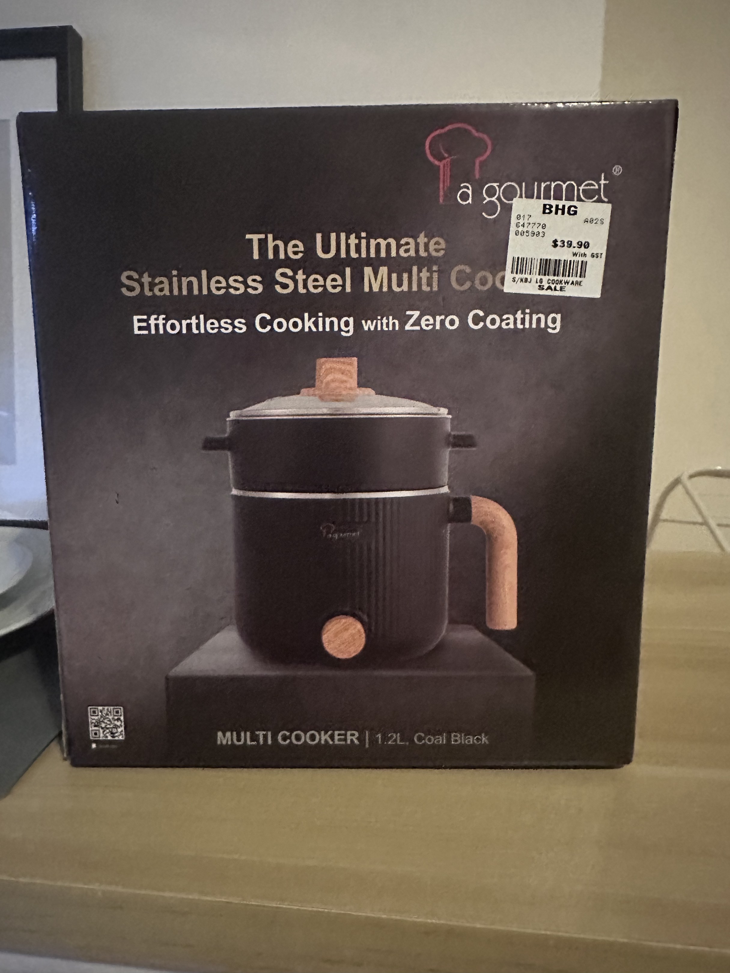 A Gourmet Stainless Steel Multi Cooker - 1.2L Coal Black, TV & Home Appliances, Kitchen ...