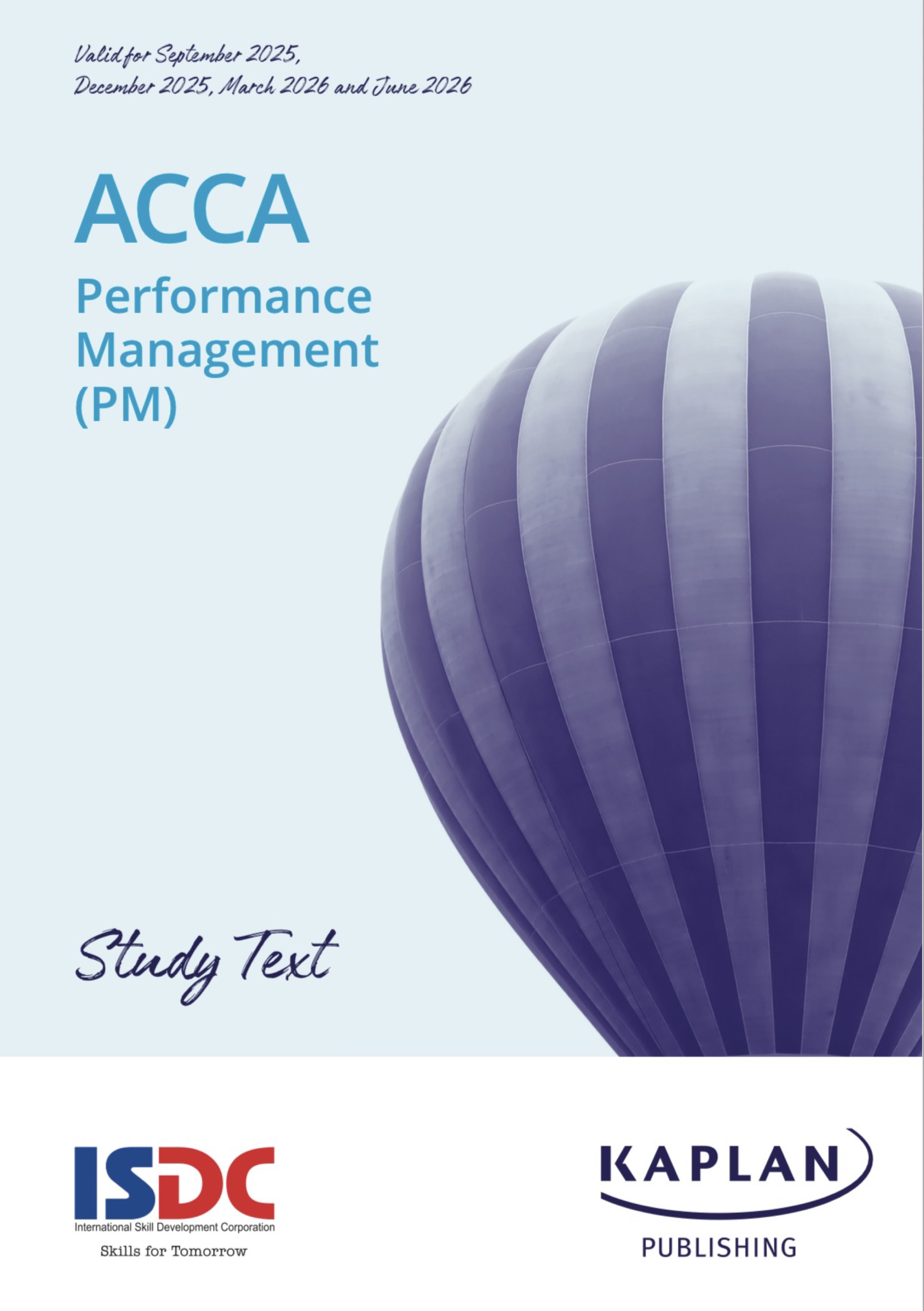 ACCA F5 Performance management Study Materials（Kaplan） – June 2026 ...