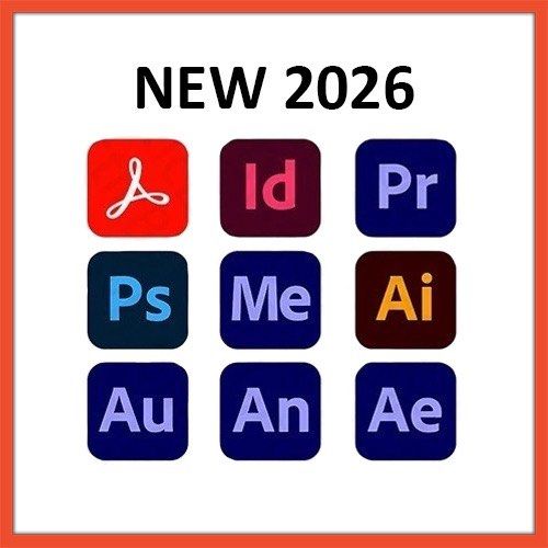 🔥Adobe2026&2025🔥Acrobat Photoshop Premiere Illustrator InDesign ...