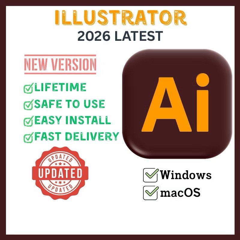Adobe Illustrator 2026 - Lifetime License, Computers & Tech, Parts & Accessories, Software on ...