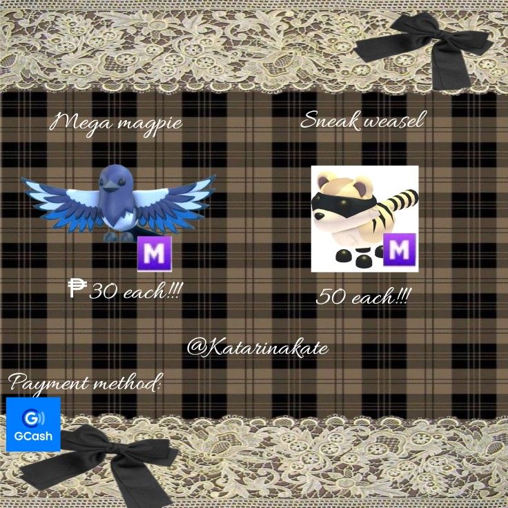 Adopt me|Mega magpie, Mega sneak weasel|Roblox|Mega•Adopt me pets ...