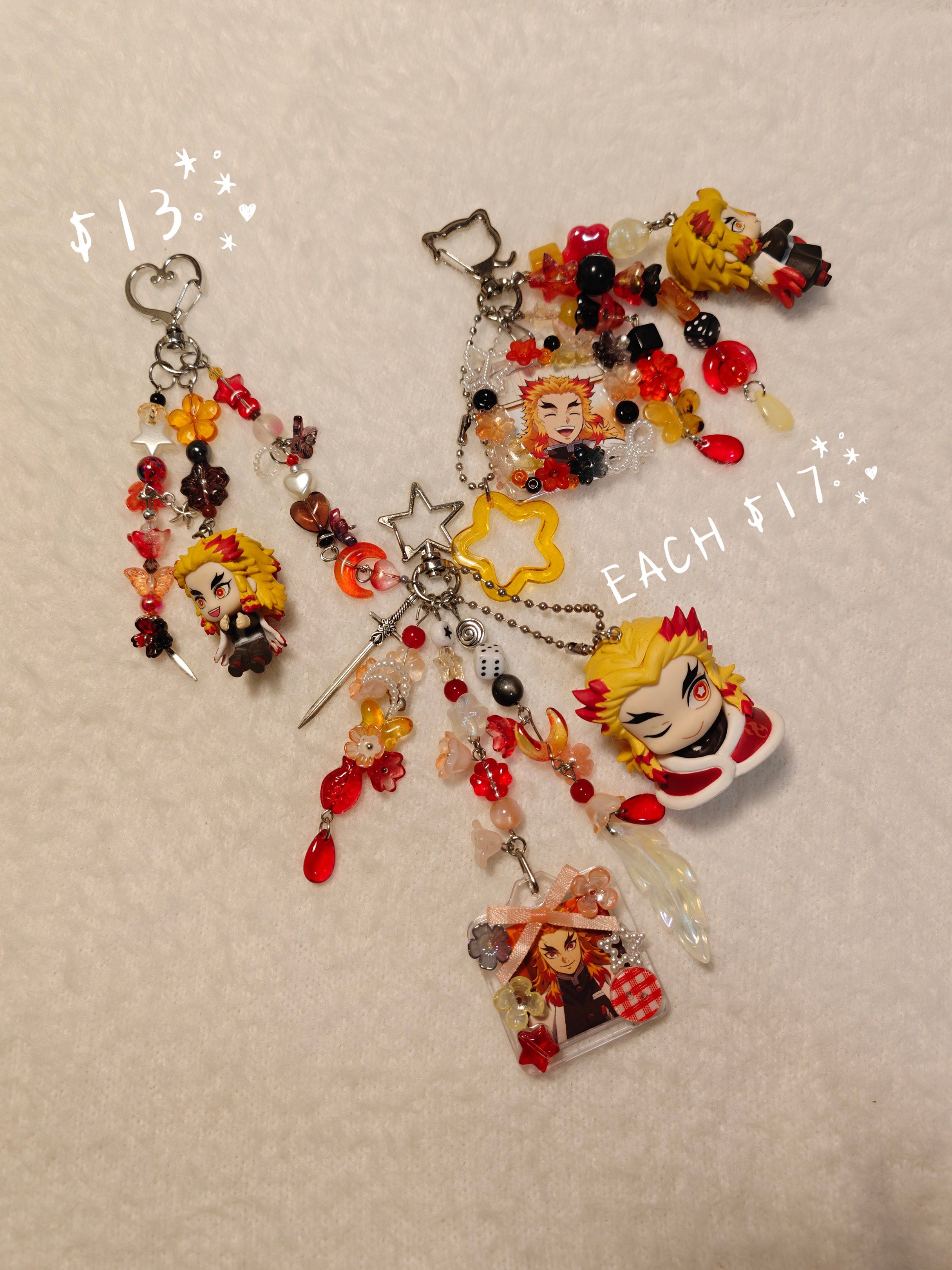 Anime Character Keychains - Handmade, Hobbies & Toys, Stationery ...