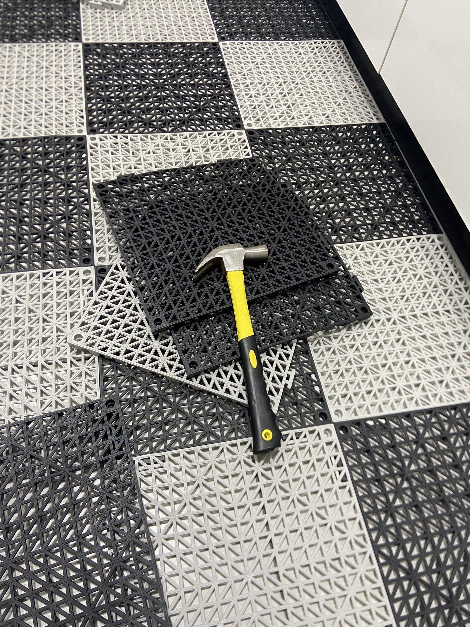 Anti-Slip PVC Floor Mat - 30cm x 30cm (total 44pcs), Furniture & Home ...