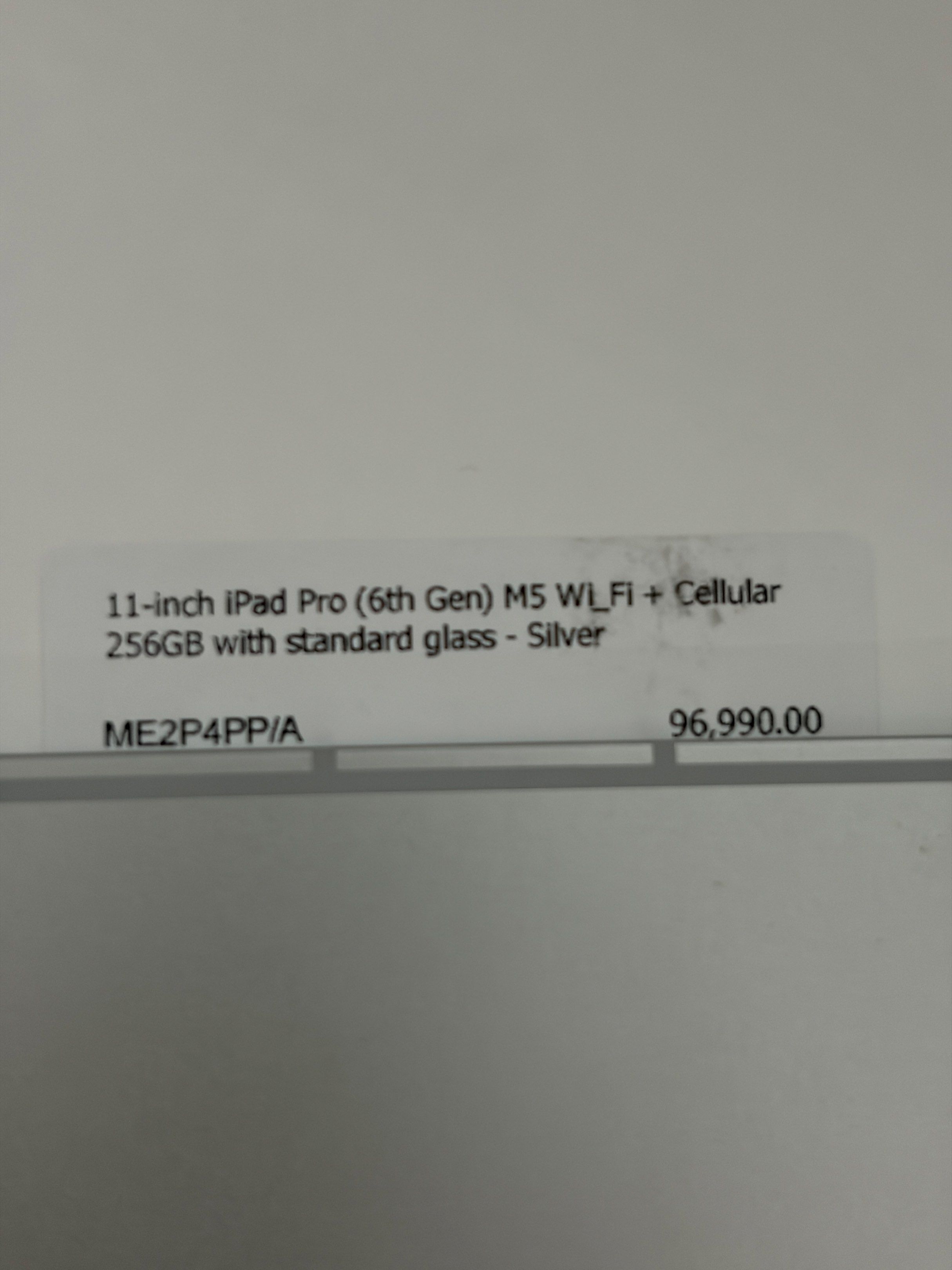 Apple iPad Pro M5 (latest) wifi/cellular version from Powermac complete ...