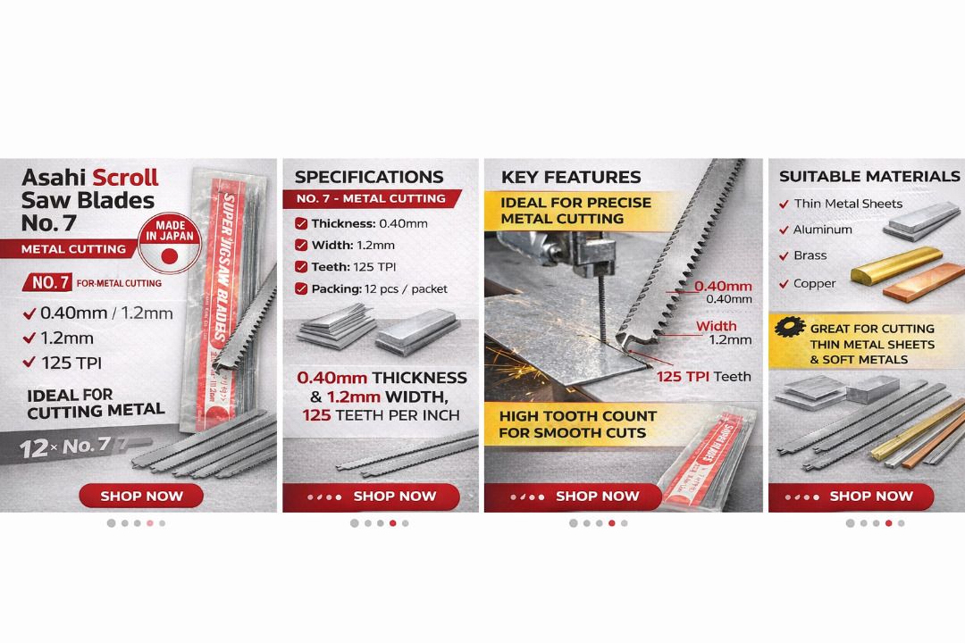 Asahi Scroll Saw Blade No. 7 – Metal Cutting, Everything Else, Others ...