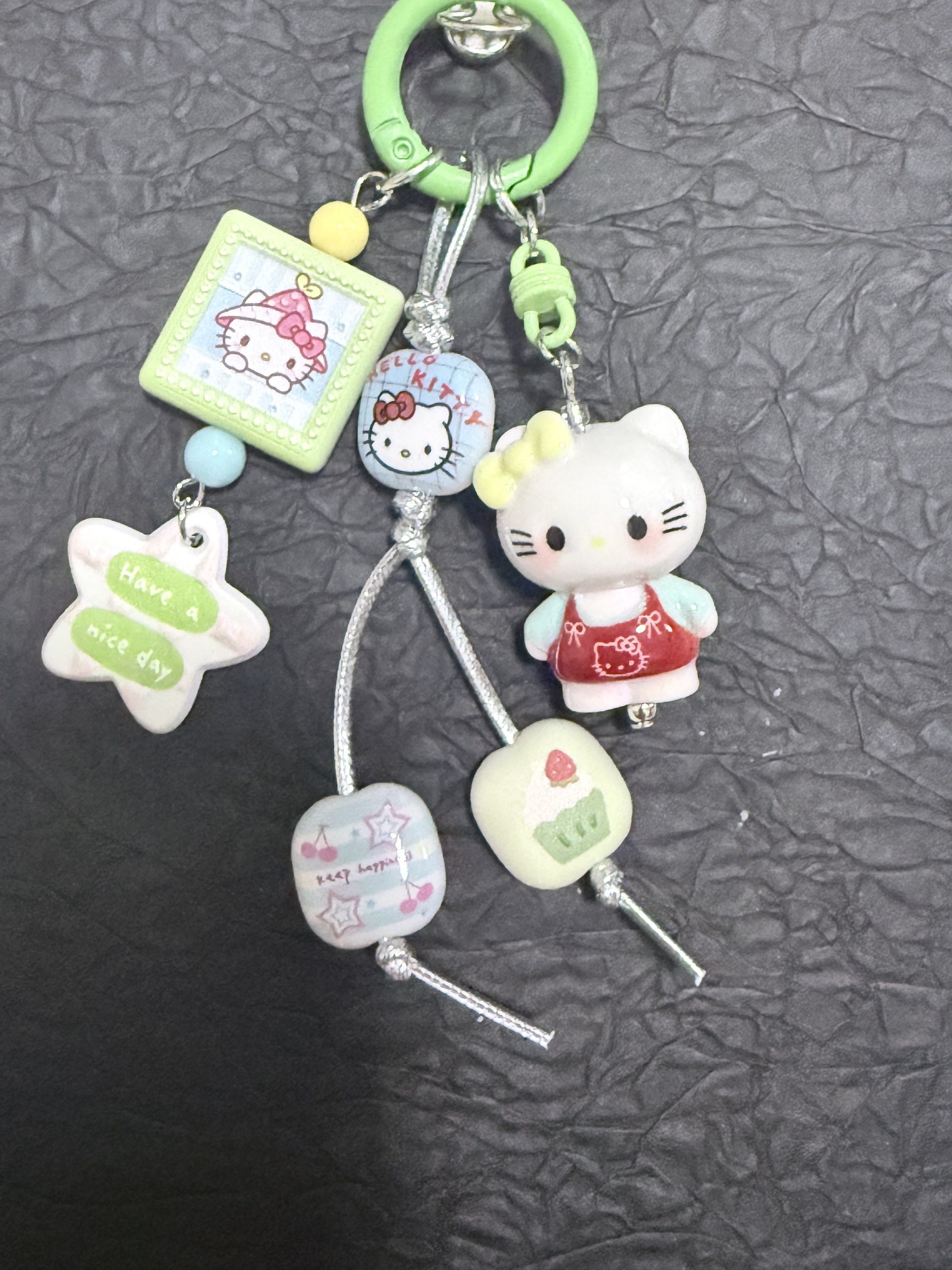 Assorted Hello Kitty Keychain BagCharm Handphone Strap Chain Charm ...