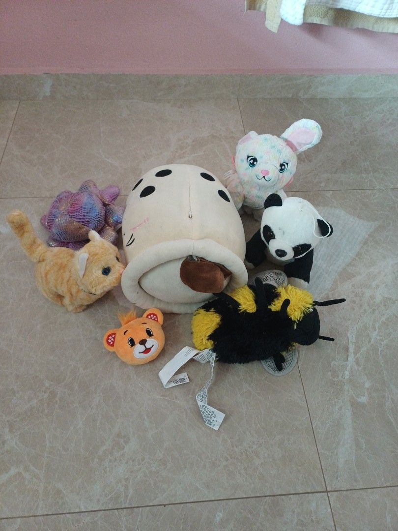 Assorted Plush Toys - Panda, Bee, Bunny, Bear, Hobbies & Toys, Toys ...