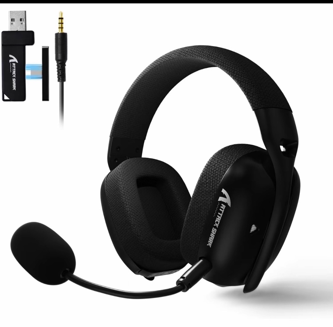 Attack Shark Gaming Headset - Wireless & Wired, Audio, Headphones ...