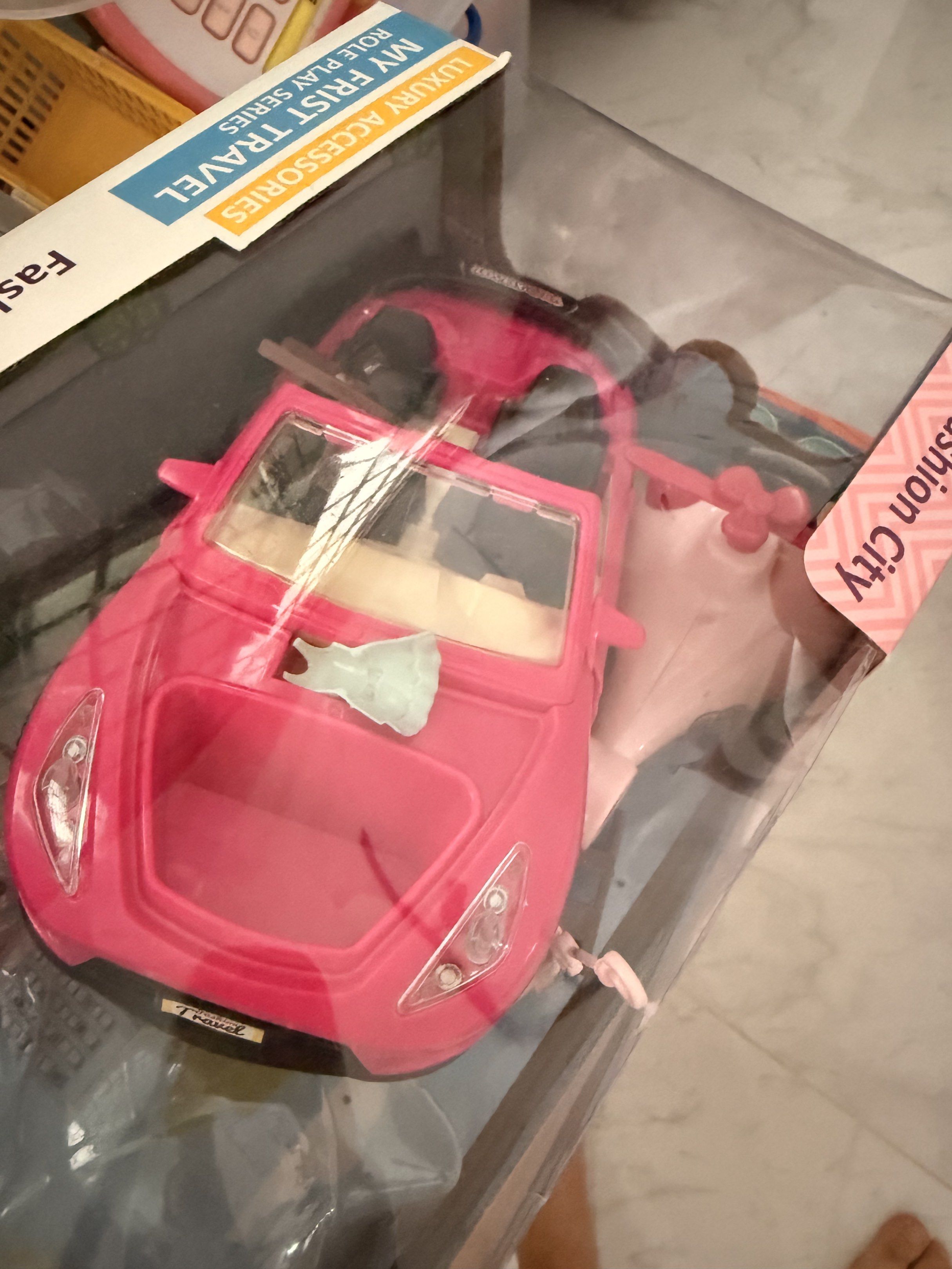 Babie City Pink Toy Car and helicopter, Hobbies & Toys, Toys & Games on ...