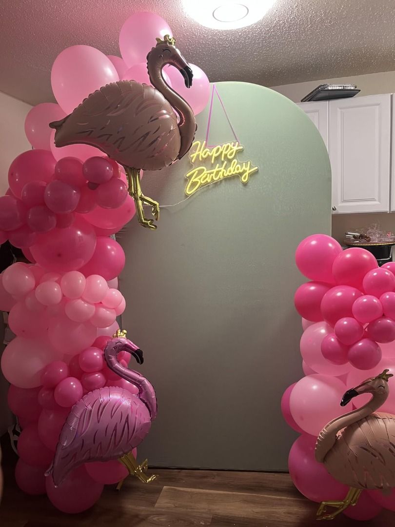 BALLON garland backdrop setup birthday celebration wedding anniversary ...