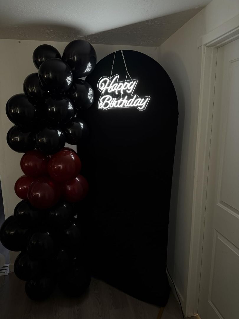 BALLON garland backdrop setup birthday celebration wedding anniversary ...