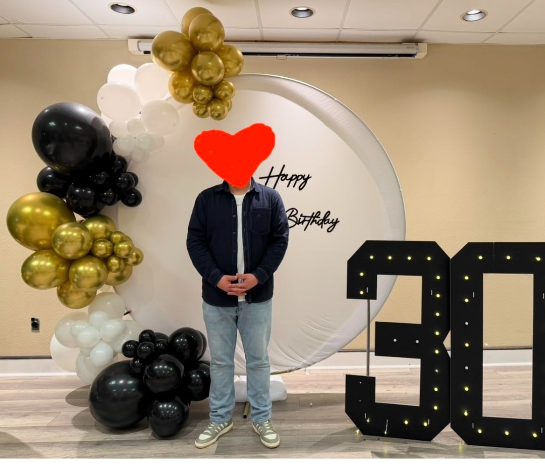 BALLON garland backdrop setup birthday celebration wedding anniversary ...
