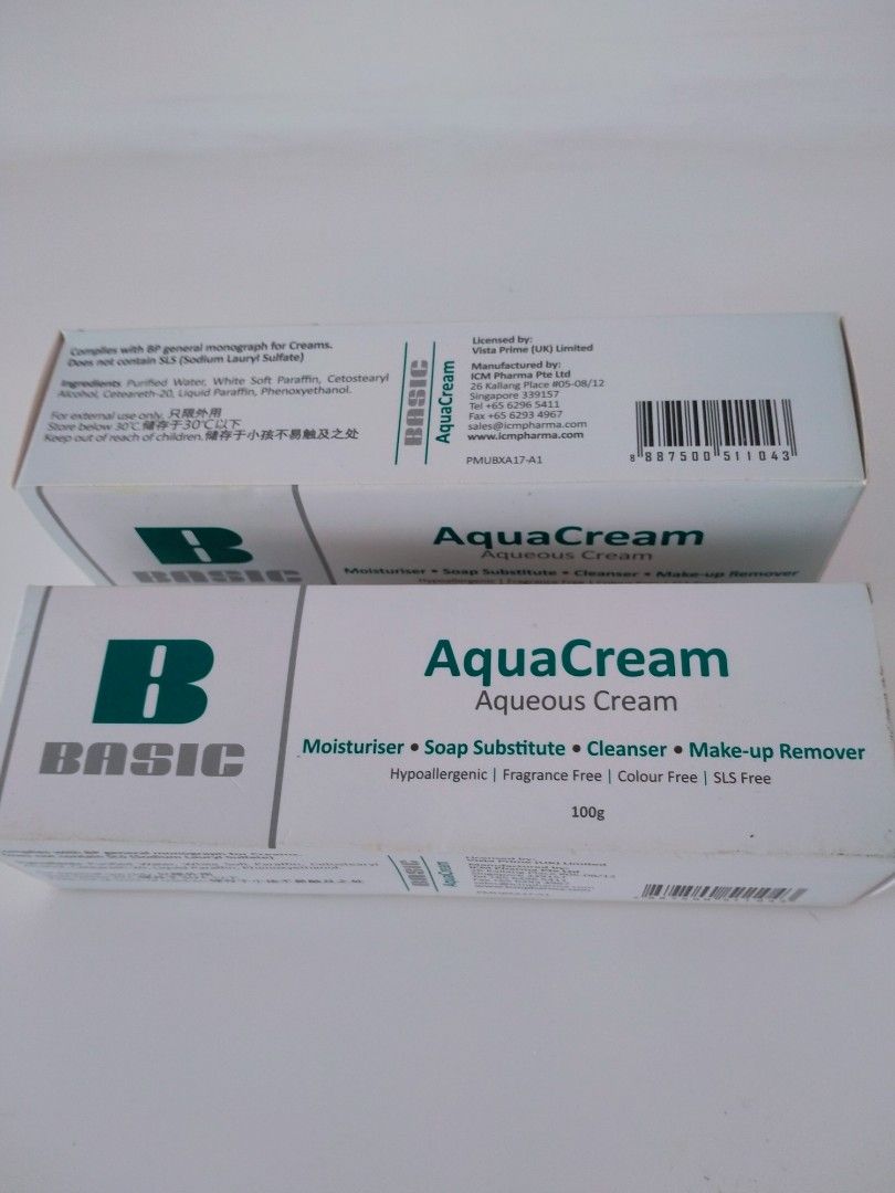 Basic AquaCream Aqueous Cream 100g, Beauty & Personal Care, Bath & Body ...