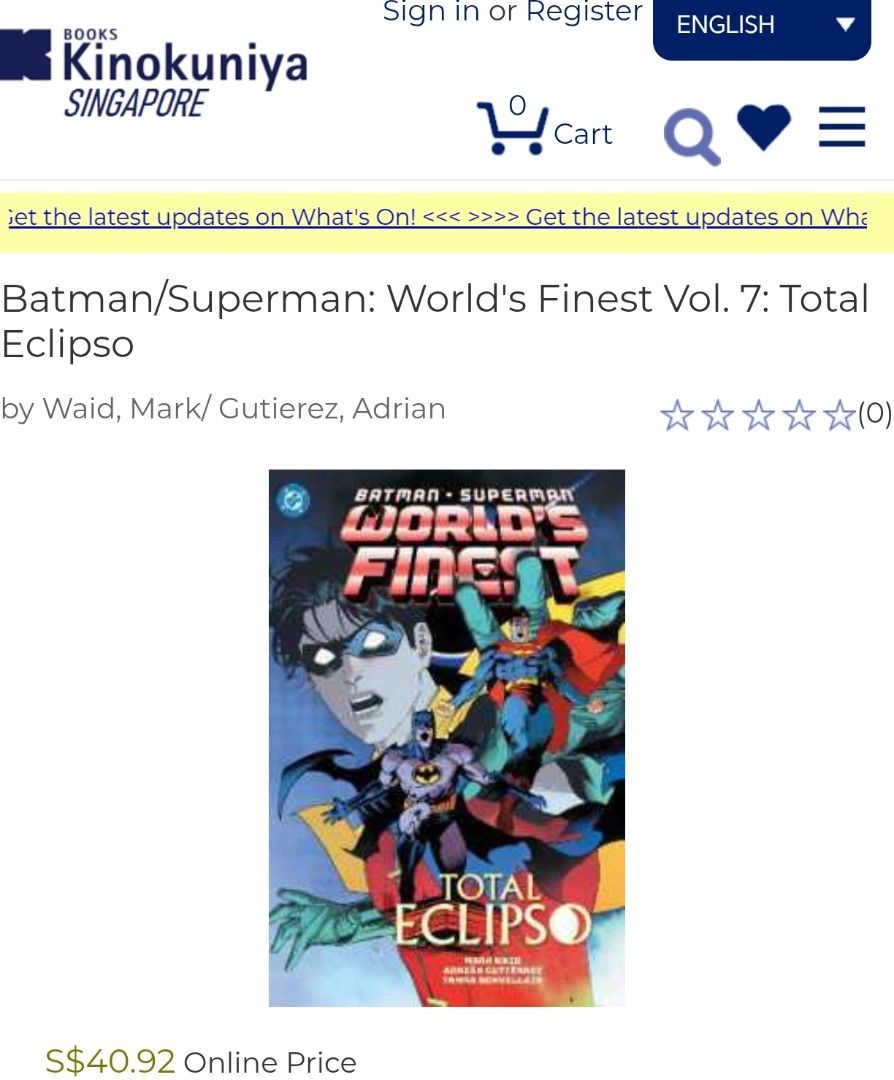 Batman/Superman: World's Finest Vol. 7 - Total Eclipse (Hardcover ...