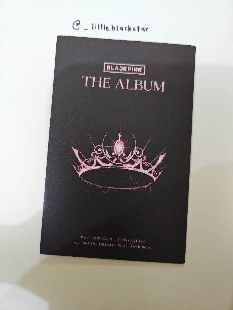 BLACKPINK JISOO THE ALBUM OFFICIAL PHOTOCARD, Hobbies & Toys ...