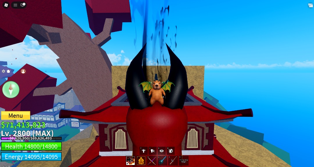 Blox Fruits - LVL (2800) GH,CDK,SG, SHARK V4, DRACO V3, PERM ROCKET ...