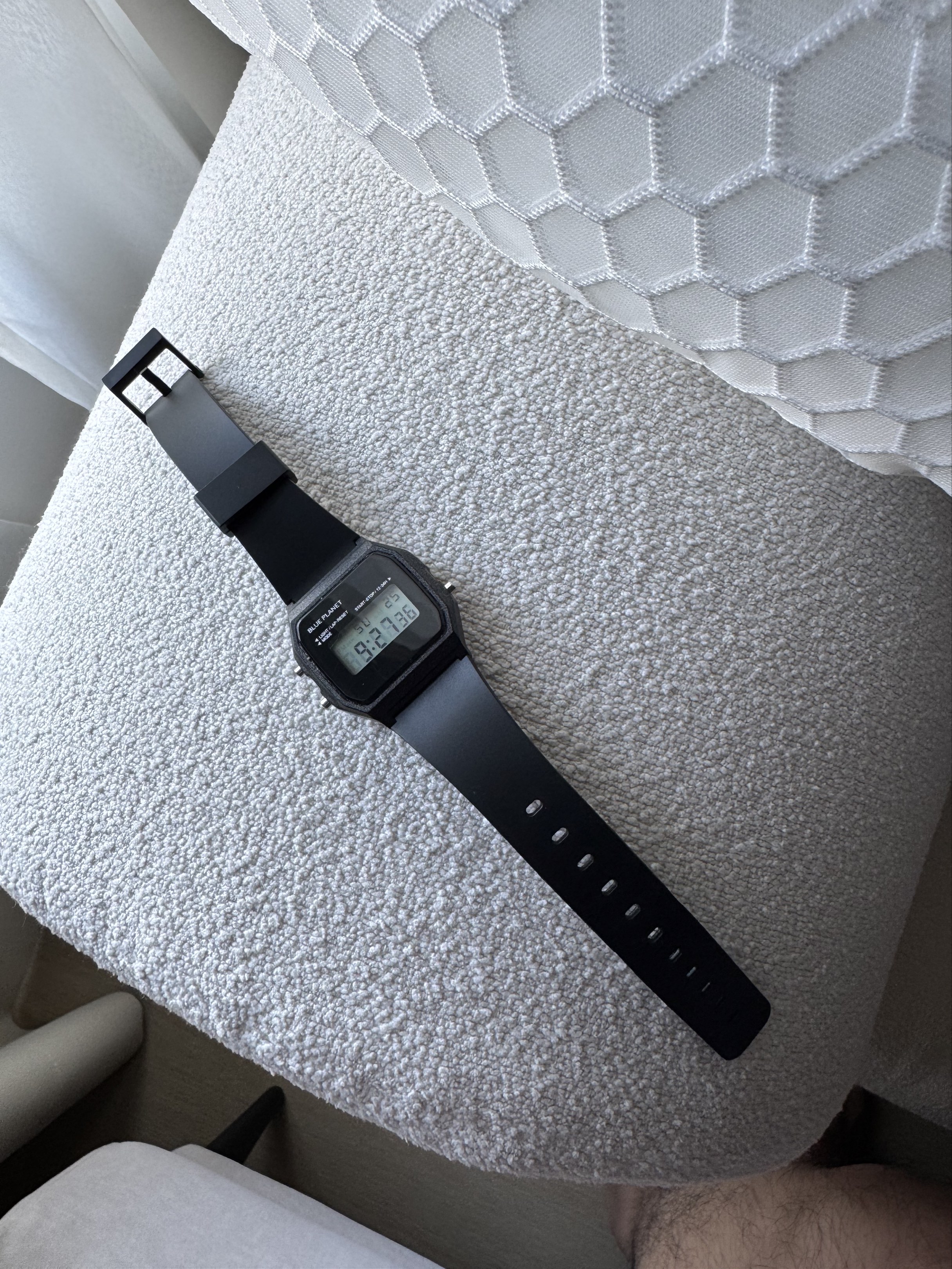 Daiso Blue Planet Digital Watch, Men's Fashion, Watches & Accessories ...